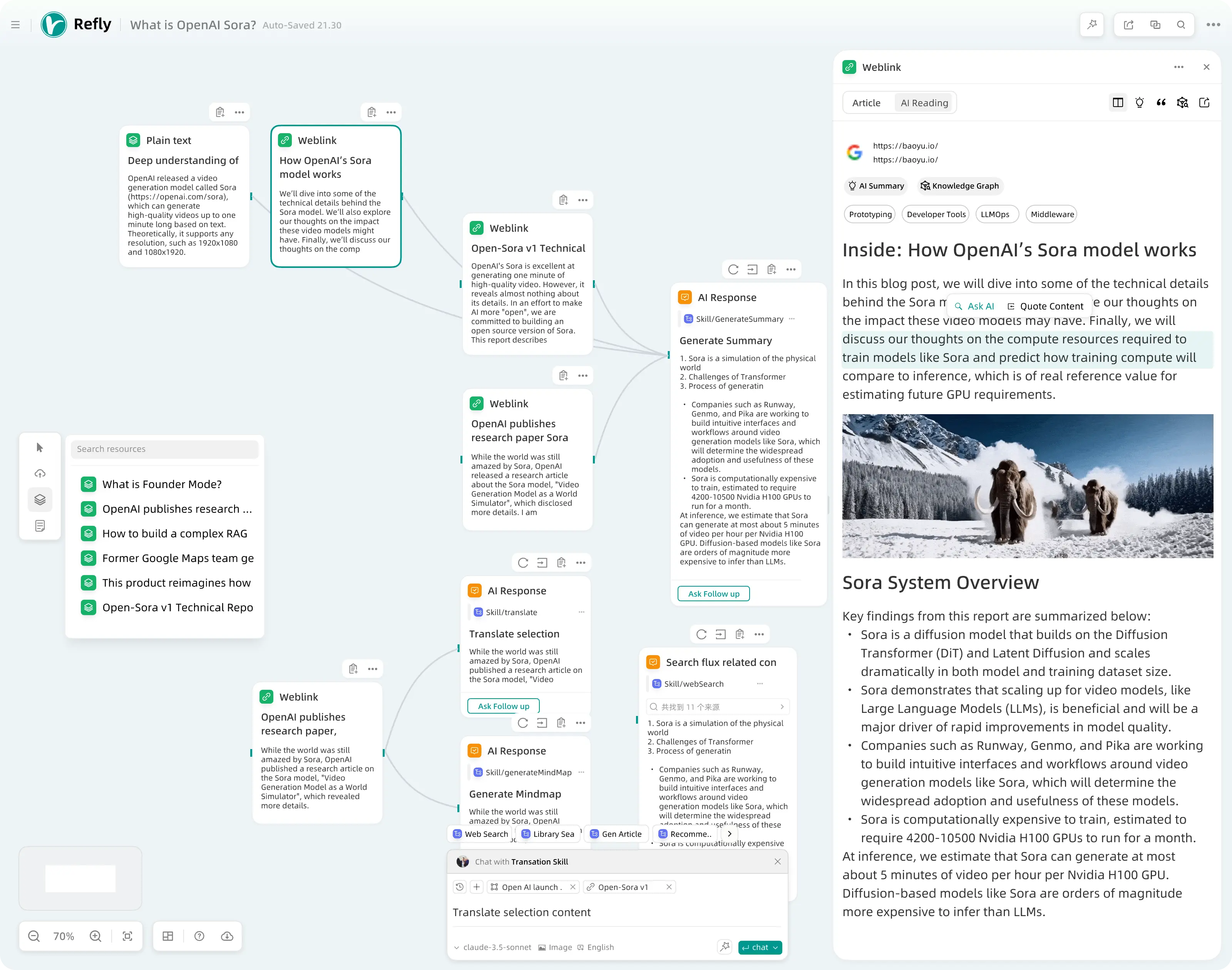 The AI Native Creation Engine · Refly